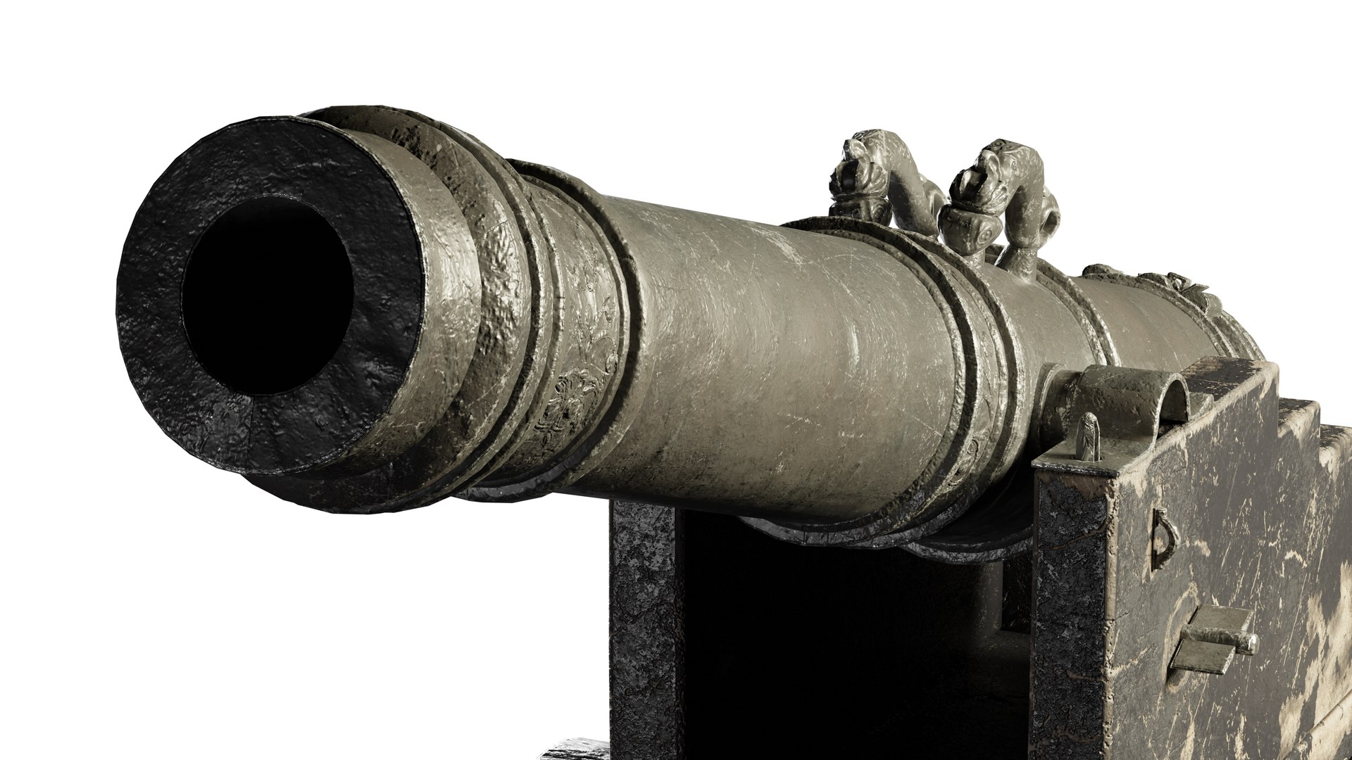3D Realistic 17th Century Cannon - Rigged And Animated - TurboSquid 2050714