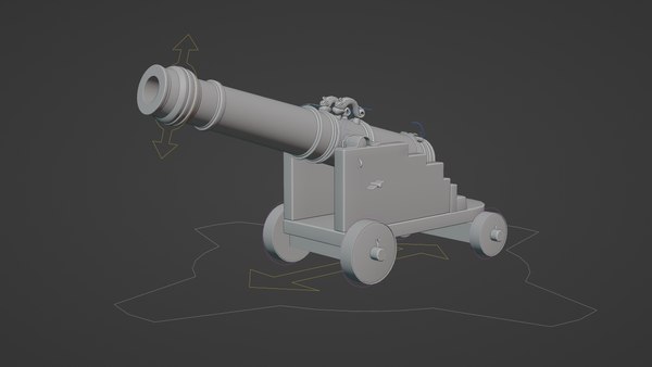 3D Realistic 17th Century Cannon - rigged and animated - TurboSquid 2050714
