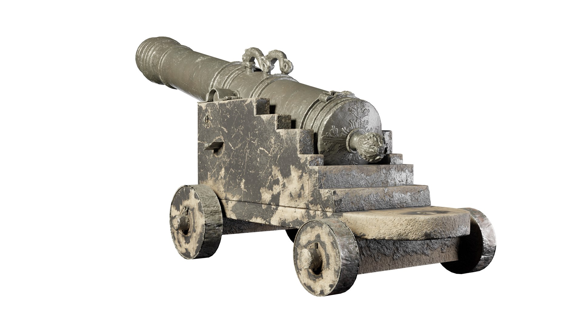 3D Realistic 17th Century Cannon - Rigged And Animated - TurboSquid 2050714