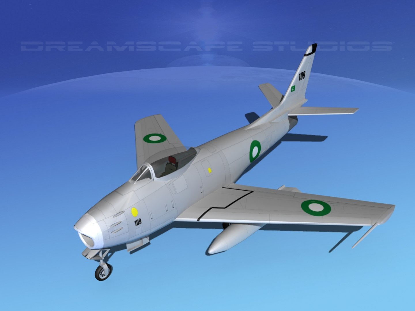 North American F-86 Sabre 3d Model