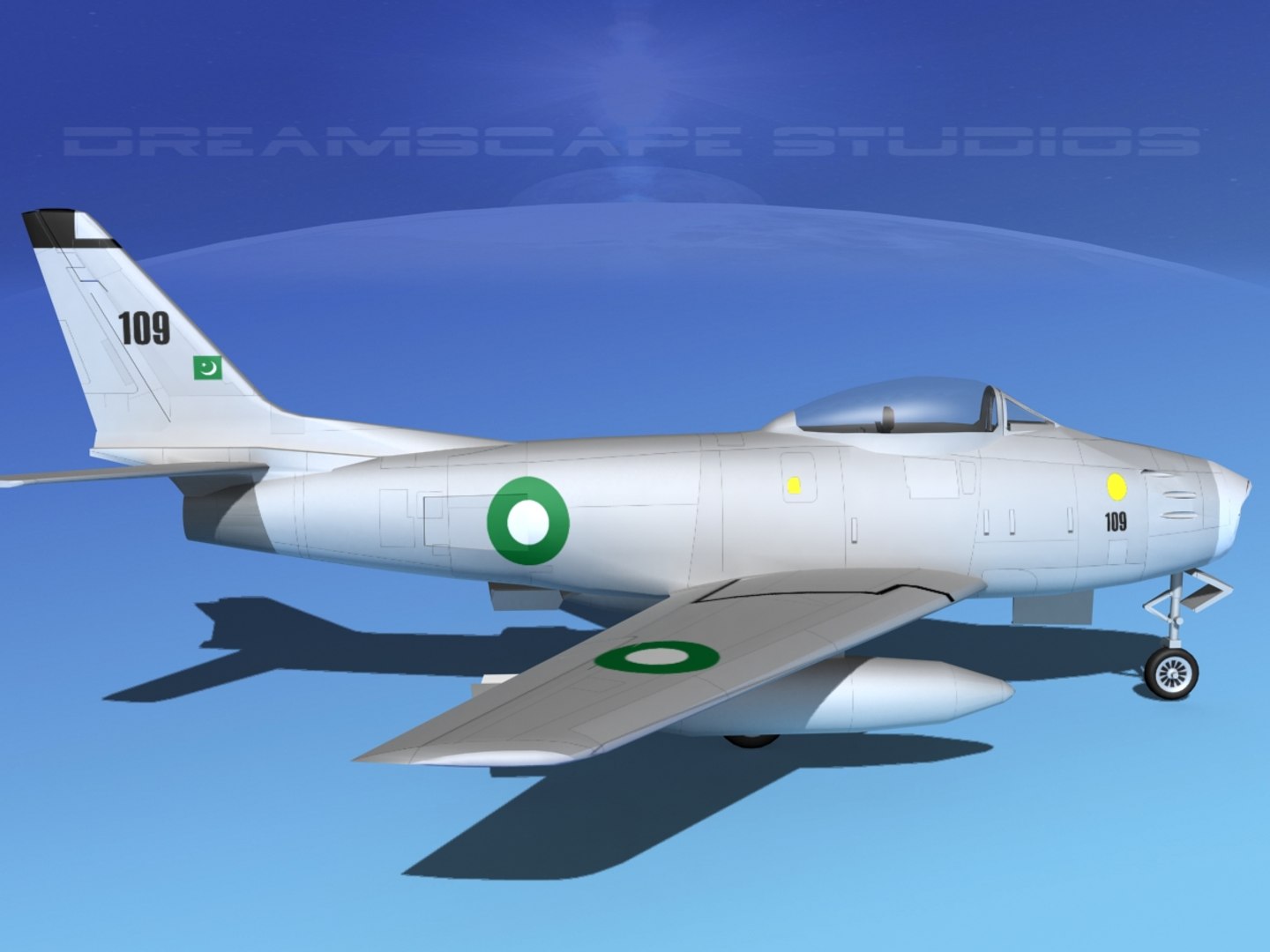 North American F-86 Sabre 3d Model
