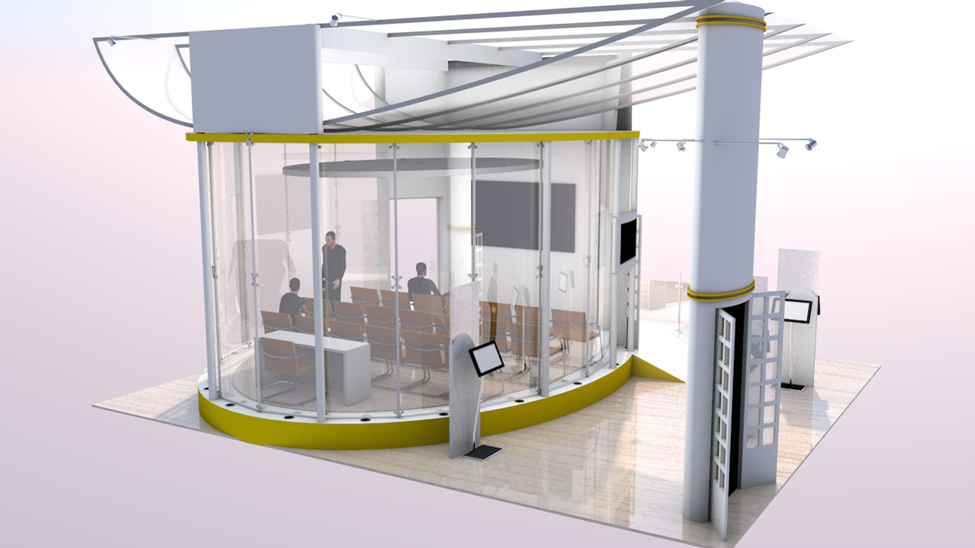 3D expo stand conference 8m - TurboSquid 1326248