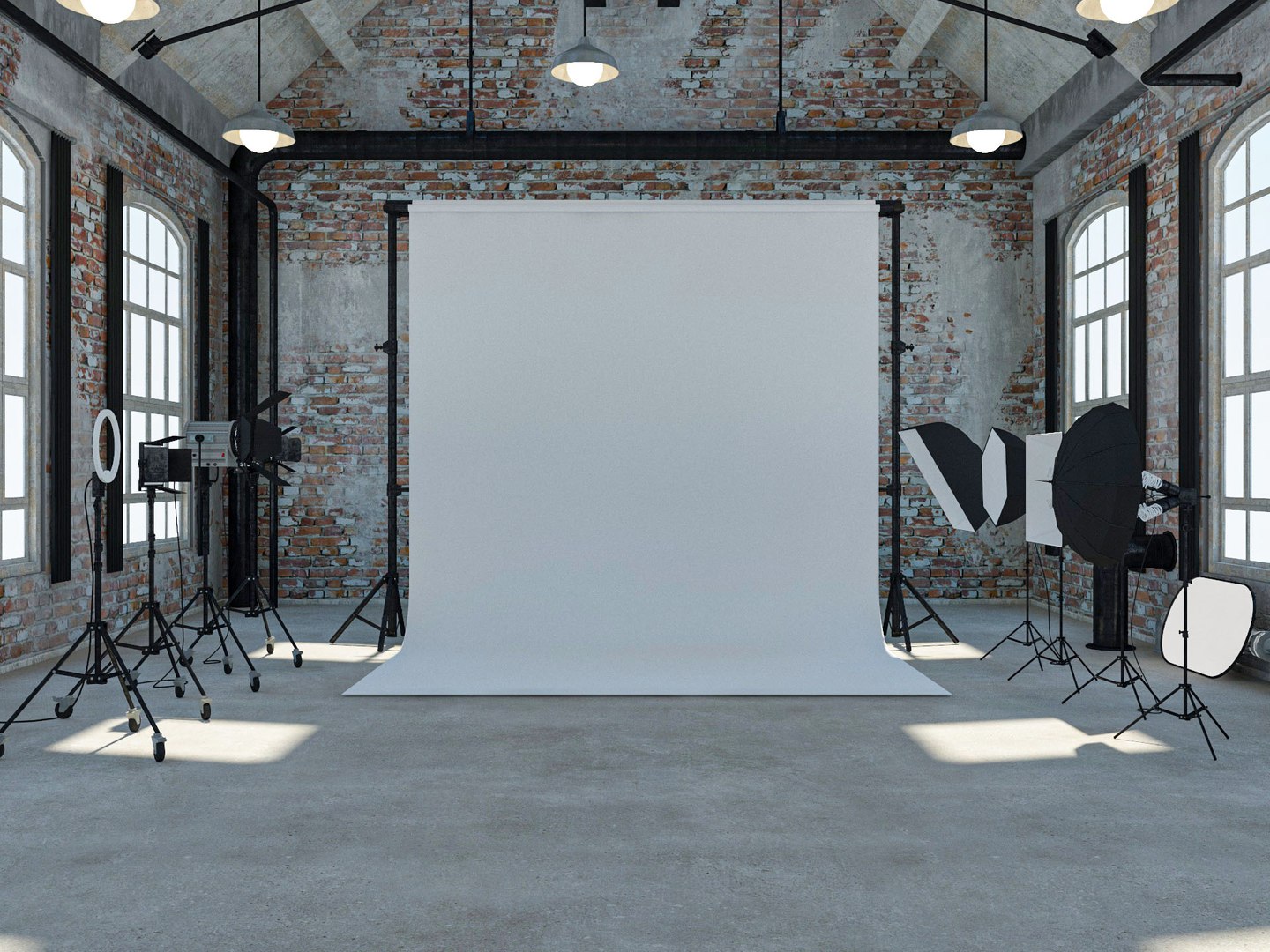 3D Loft Photo Studio Model - TurboSquid 2105615