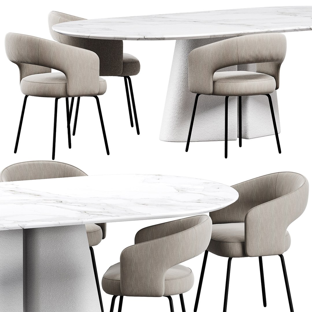 3D Ditre Italia Pillar And 356 Chair - TurboSquid 1944703