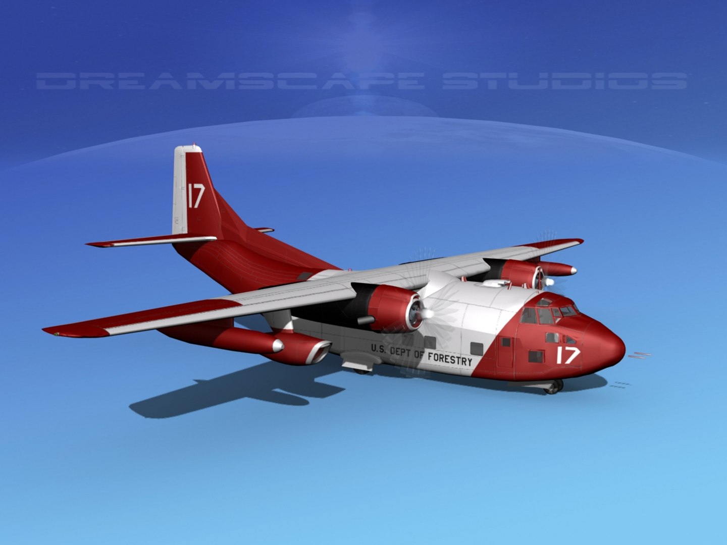 3D Model Aircraft Fairchild C-123 Provider - TurboSquid 1308277