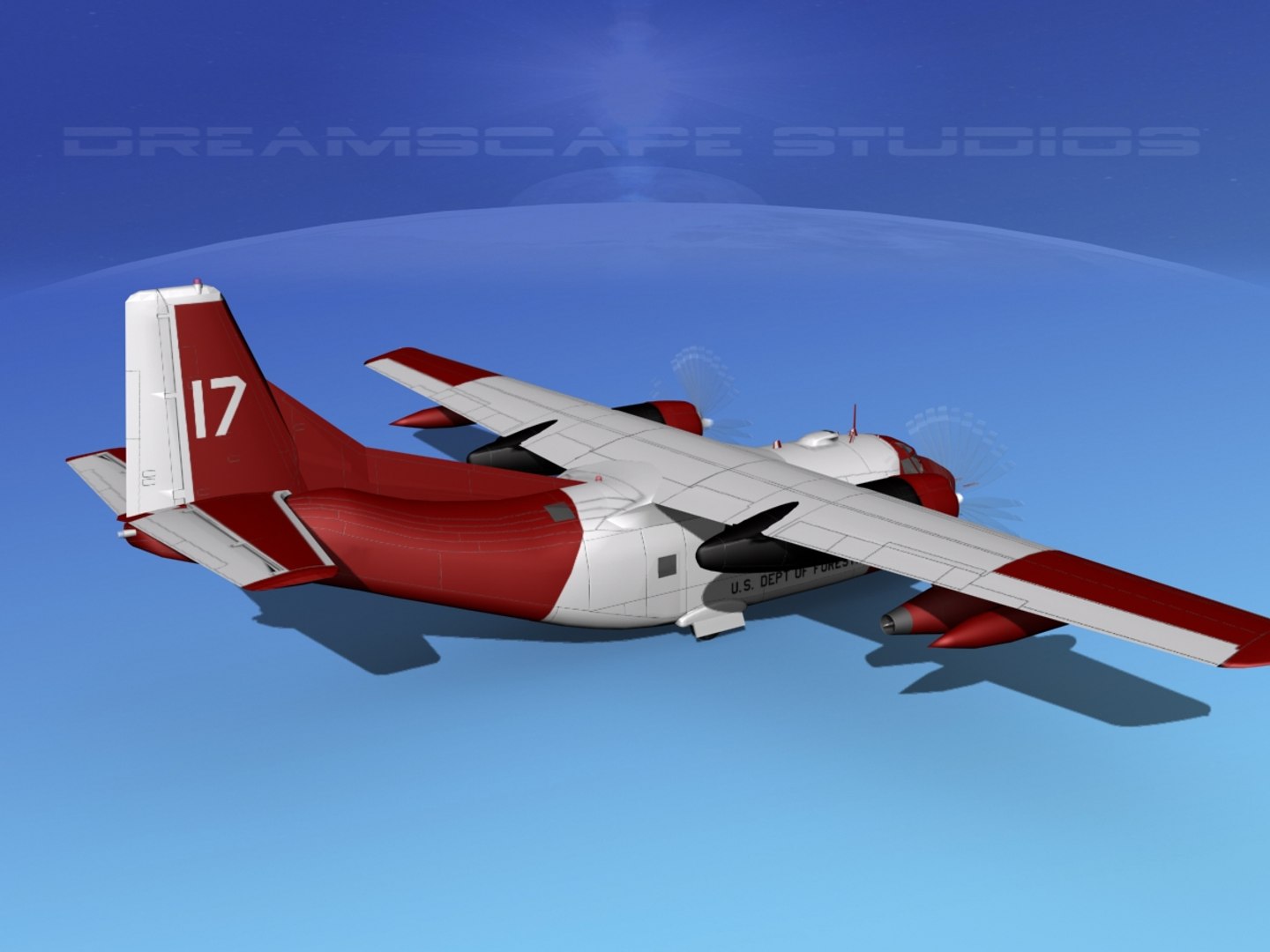 3D Model Aircraft Fairchild C-123 Provider - TurboSquid 1308277