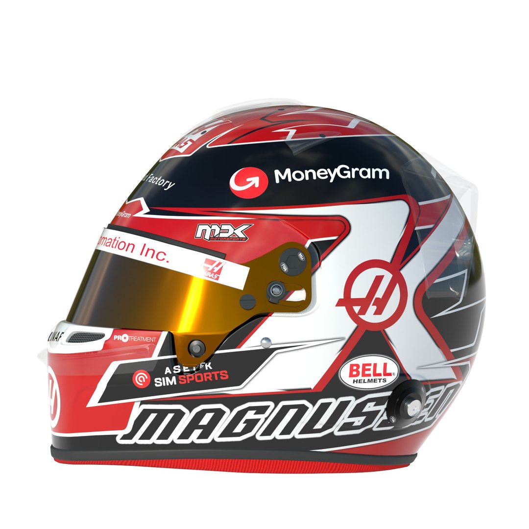 F1 Kevin Magnussen Helmet 2023 3D Model - TurboSquid 2127862