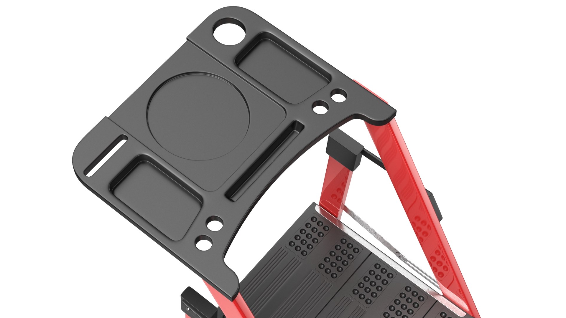 Detailed Step Ladder Red 3D Model - TurboSquid 2086003