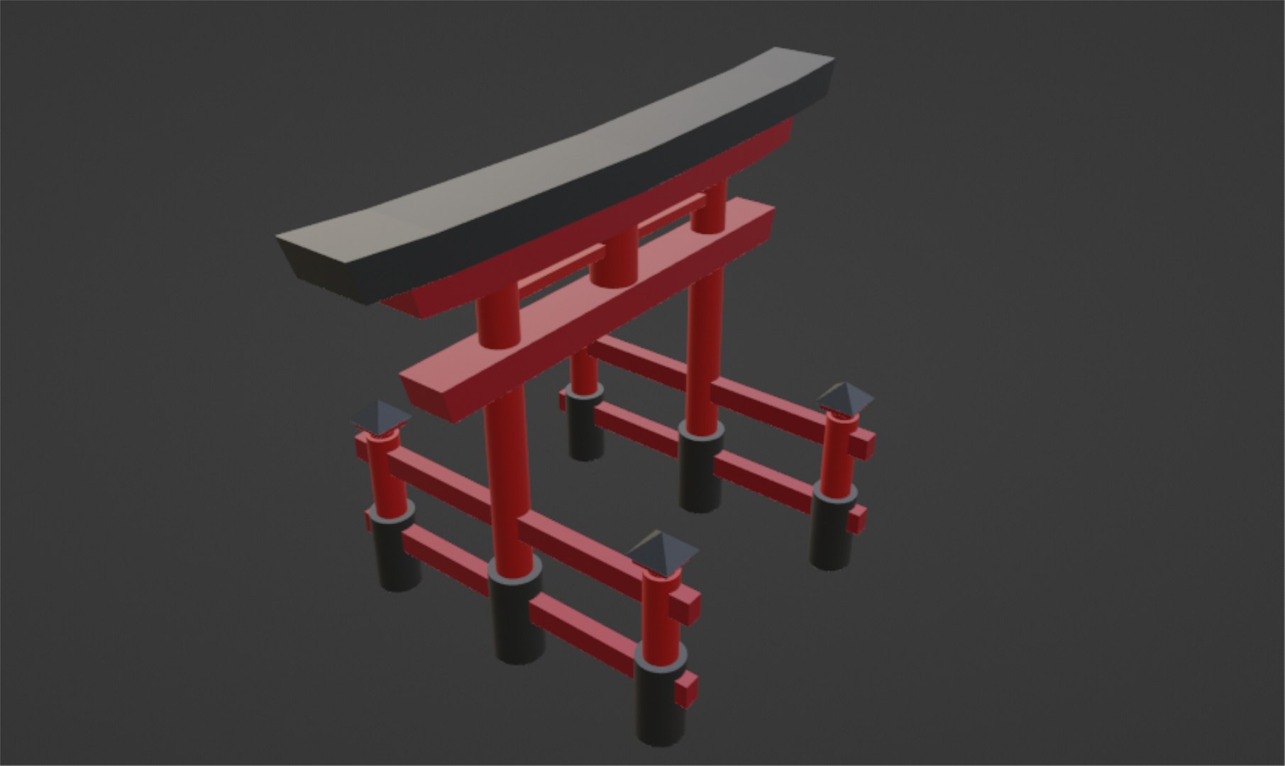 3D Torii Gate 4 Model - TurboSquid 2028923