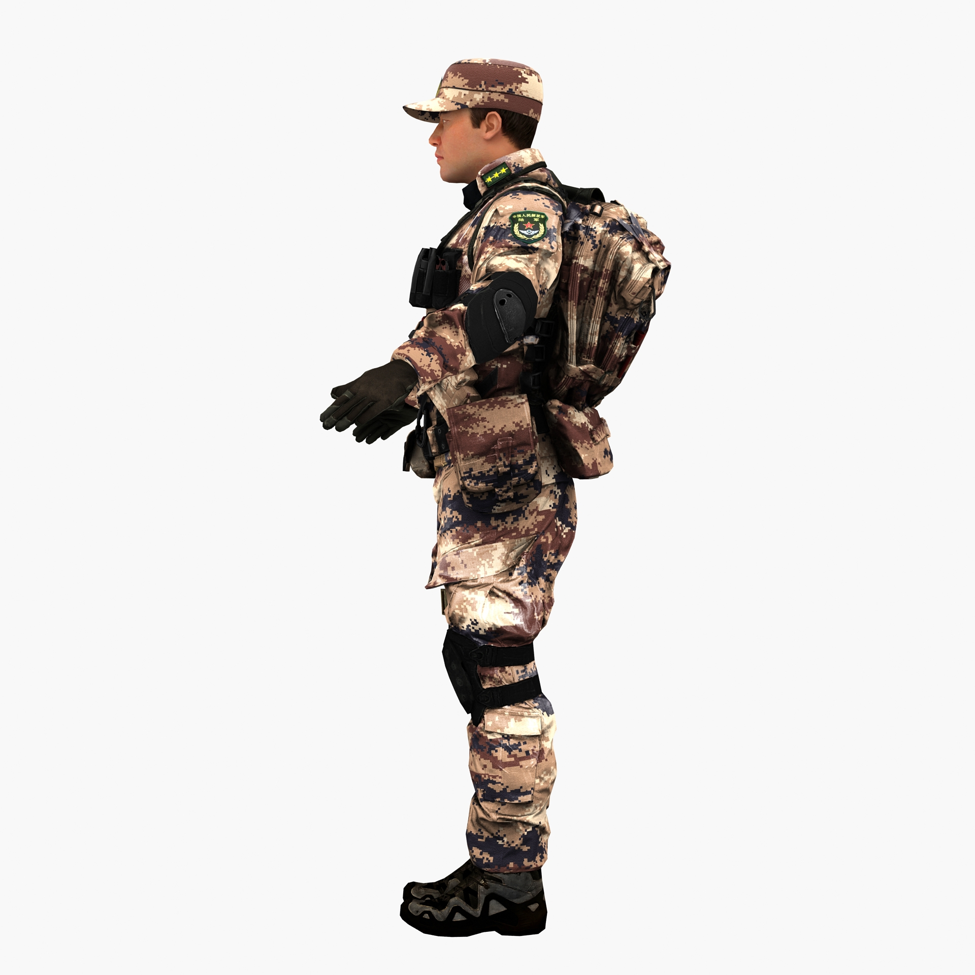 3D model pla chinese soldier - TurboSquid 1668810