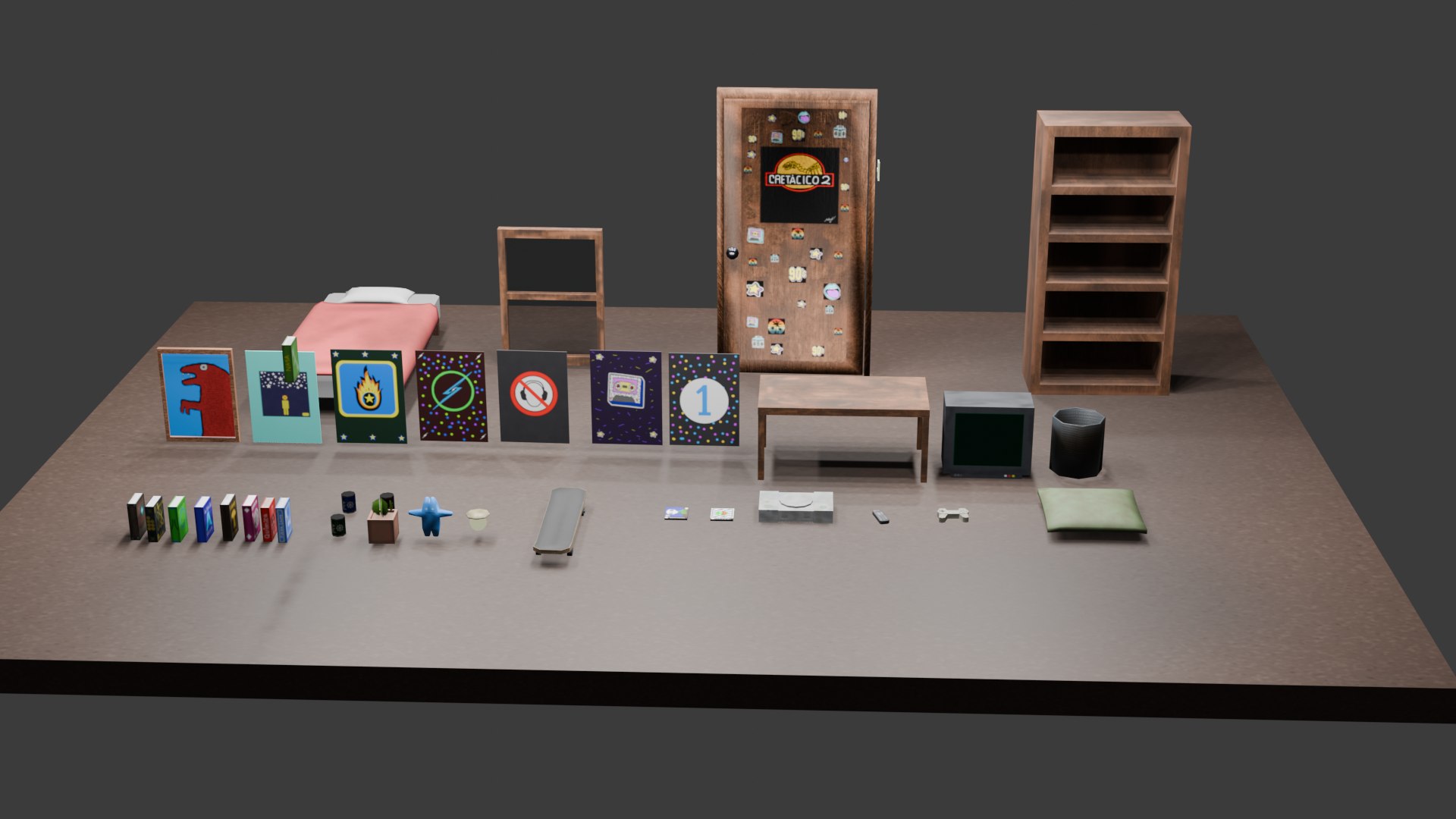 Props E Los 90s 3D Model - TurboSquid 2267889