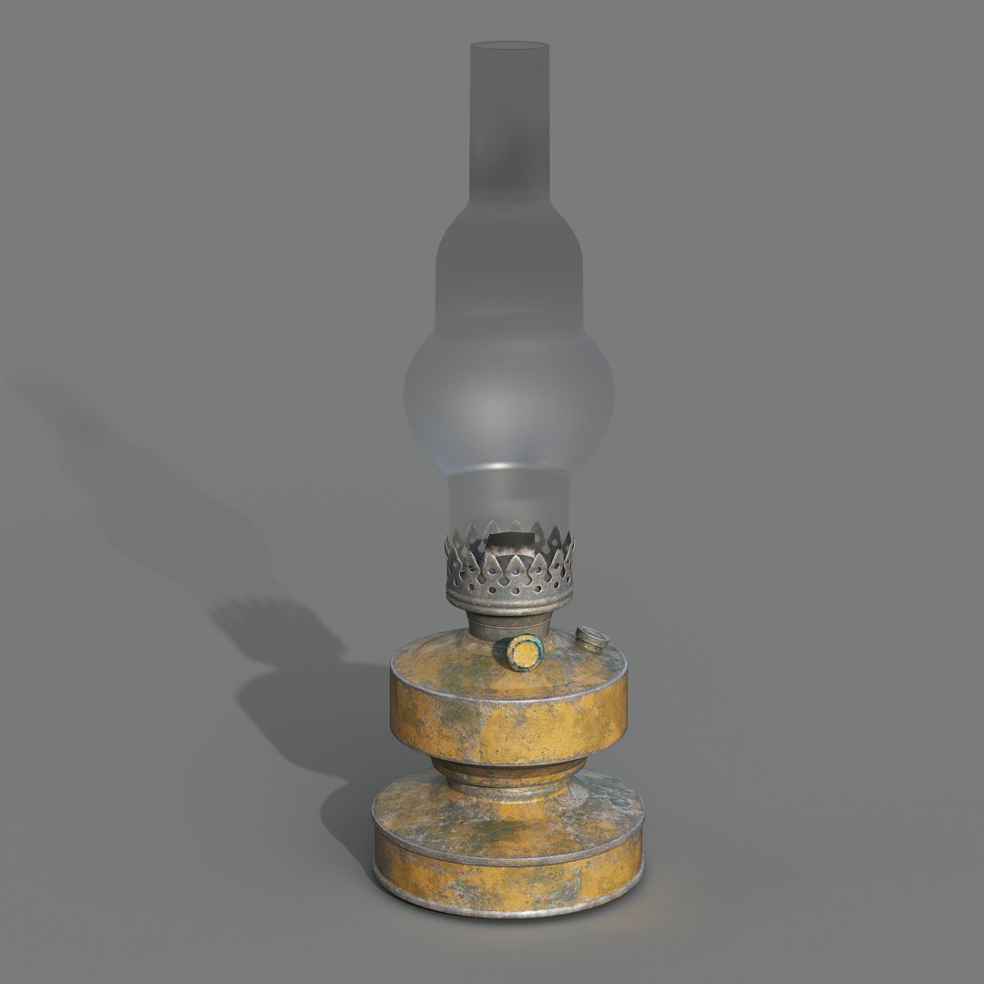 3D Realistic Oil Lamp - TurboSquid 2339770