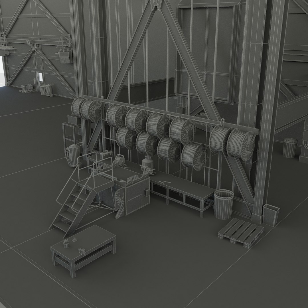 3d Maintenance Station Model