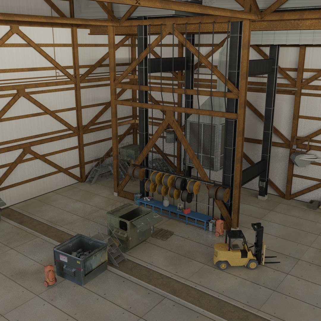 3d Maintenance Station Model