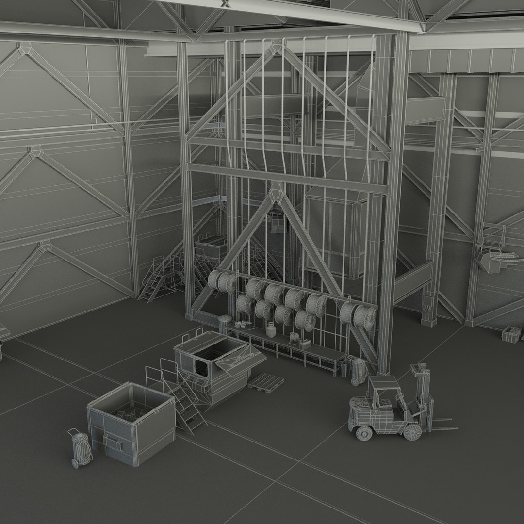 3d Maintenance Station Model