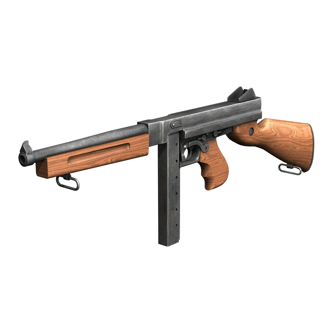 3d submachine guns ww2 thompson