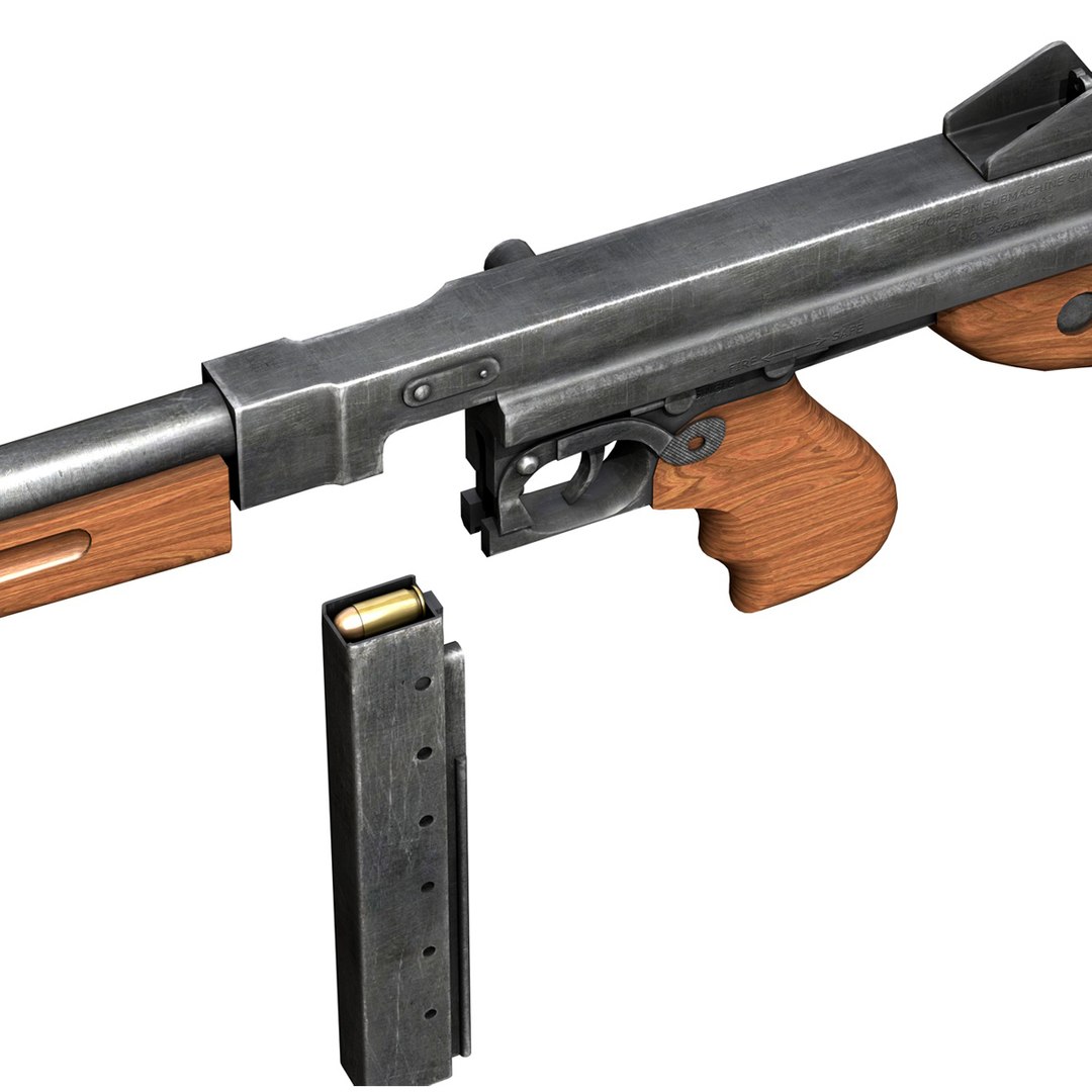 3d submachine guns ww2 thompson