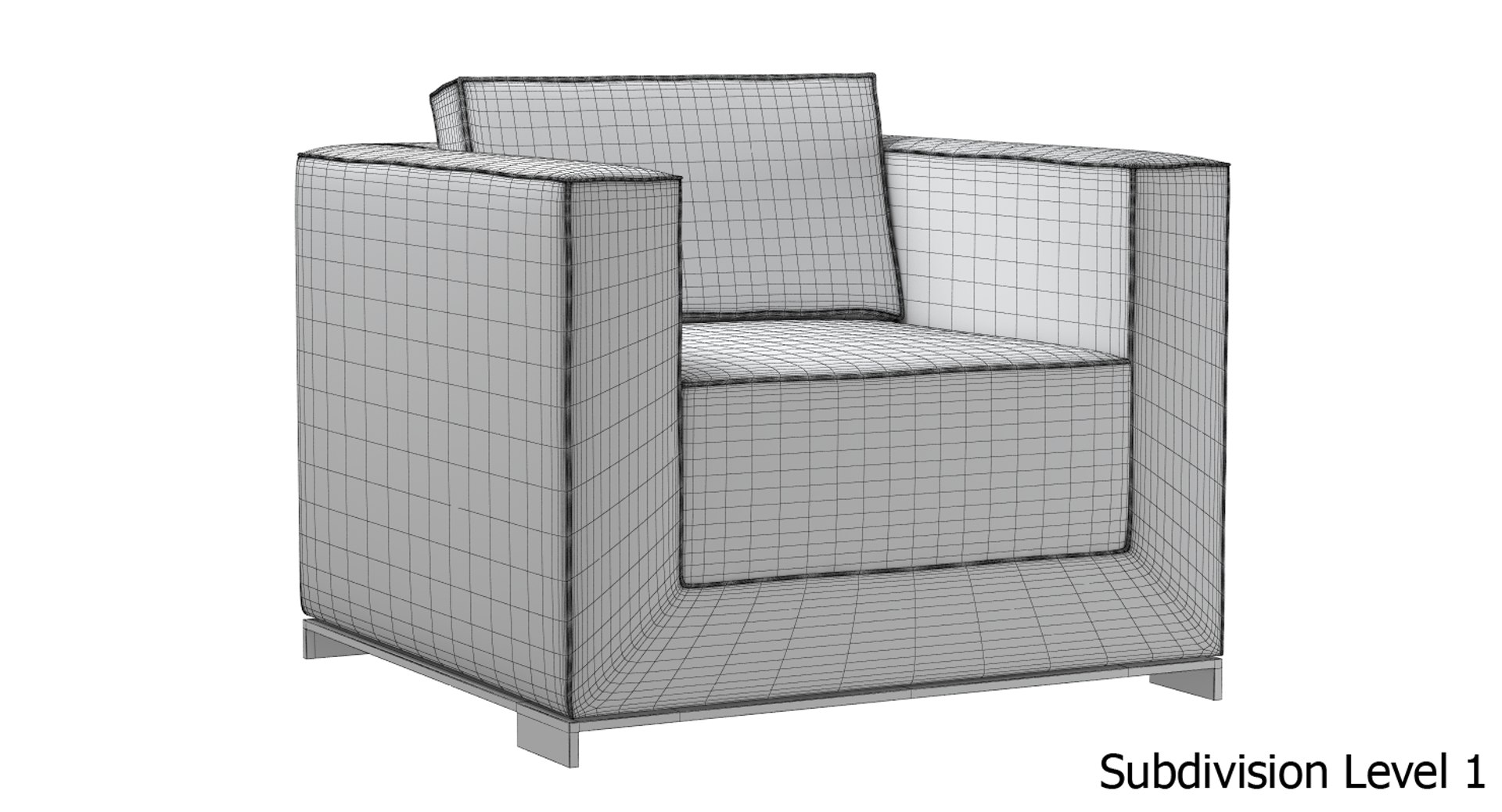 3d armchair b bernhardt design model
