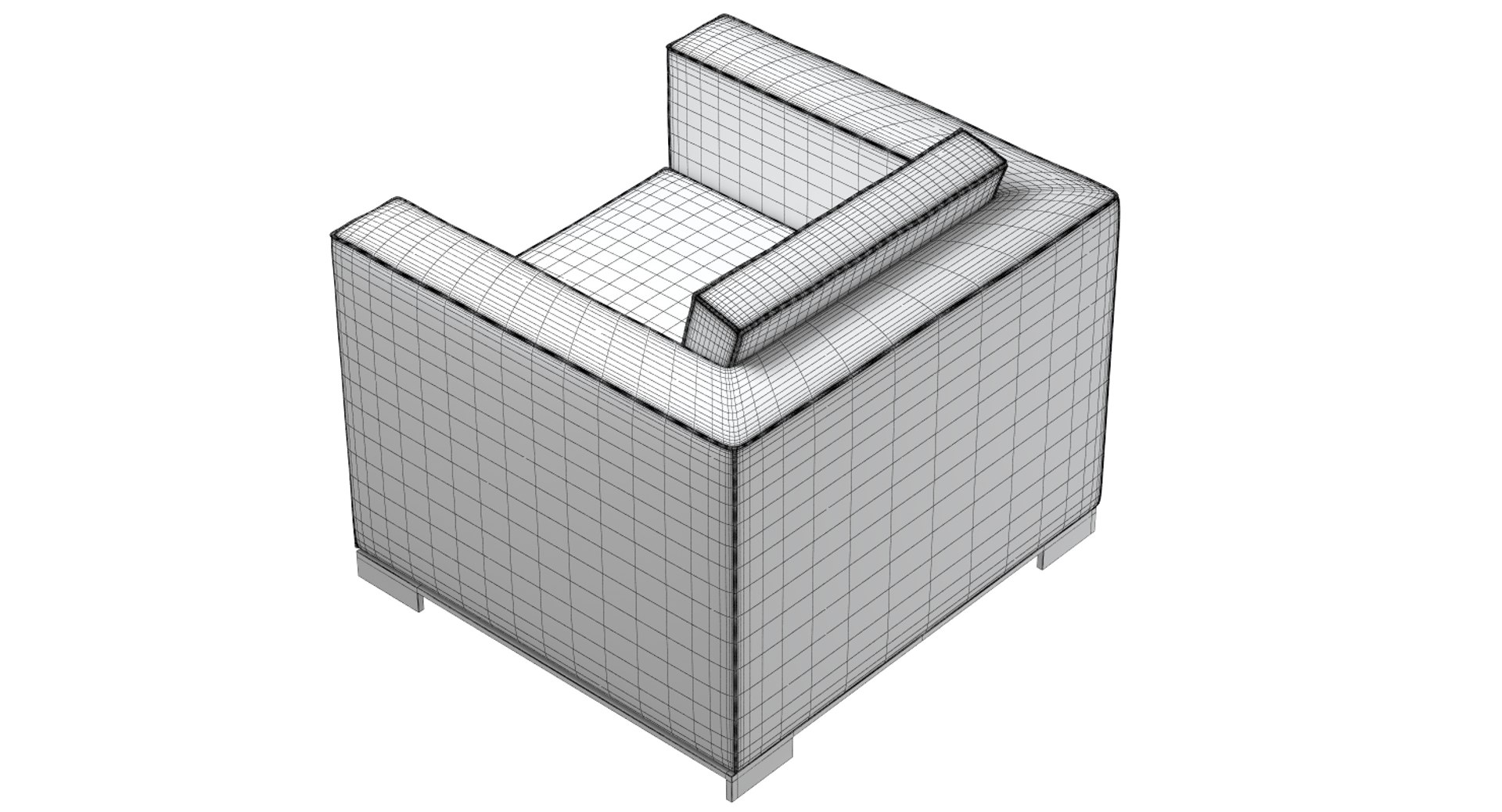 3d armchair b bernhardt design model
