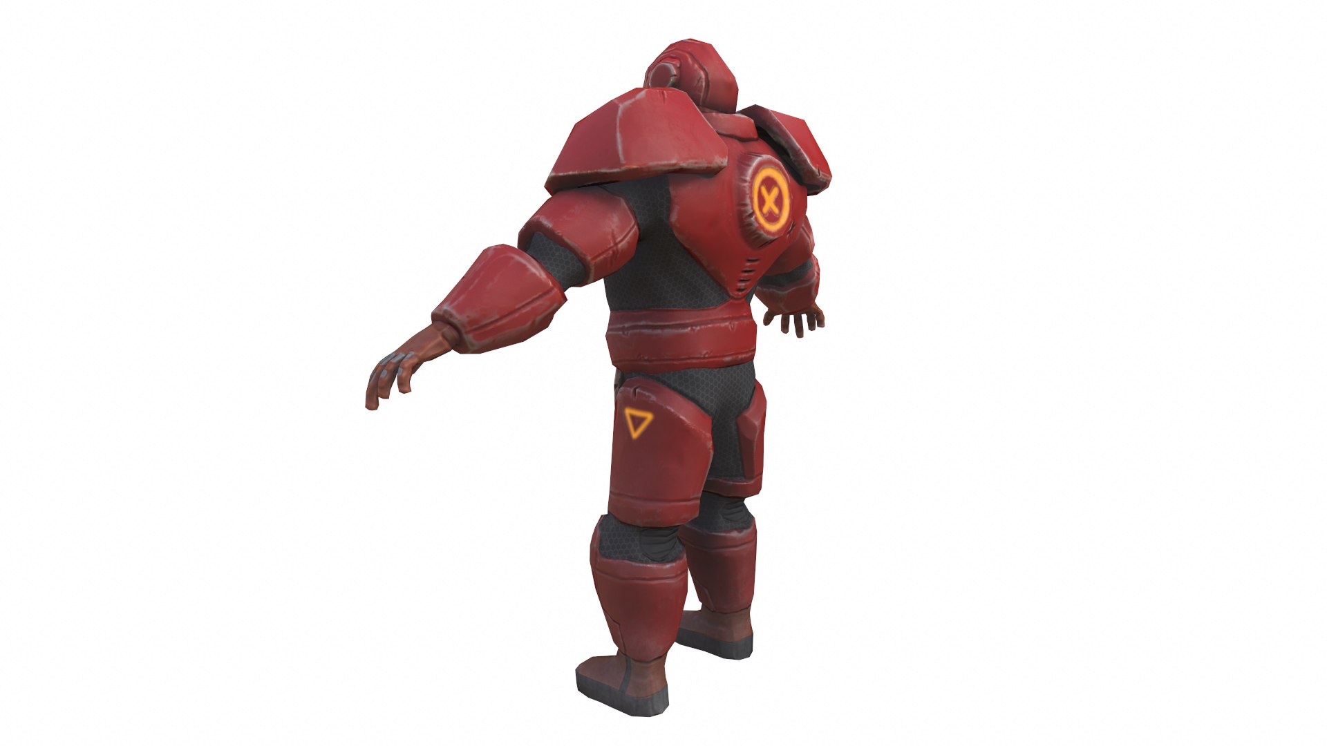 Futuristic Hitman Hunter Assassin Cyborg Killer Sci-fi Low-poly Model ...