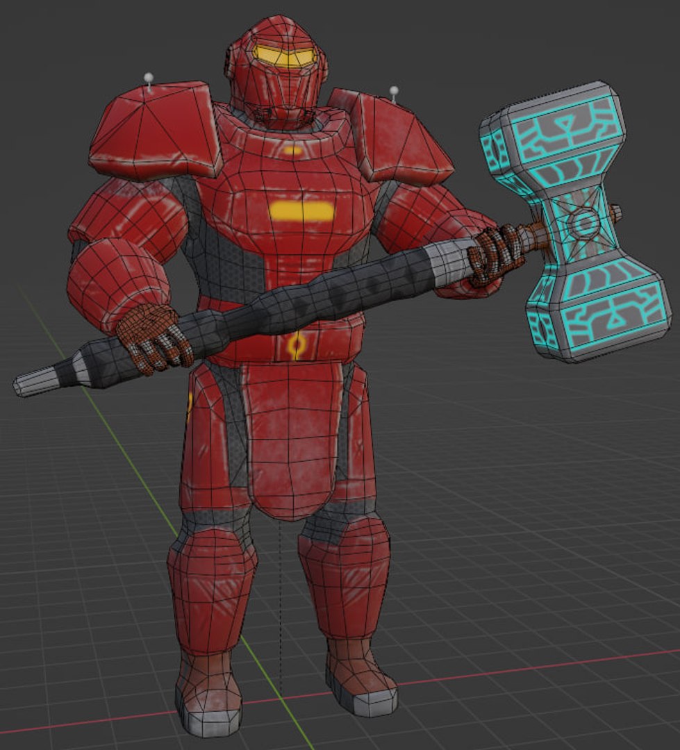 Futuristic Hitman Hunter Assassin Cyborg Killer Sci-fi Low-poly Model ...