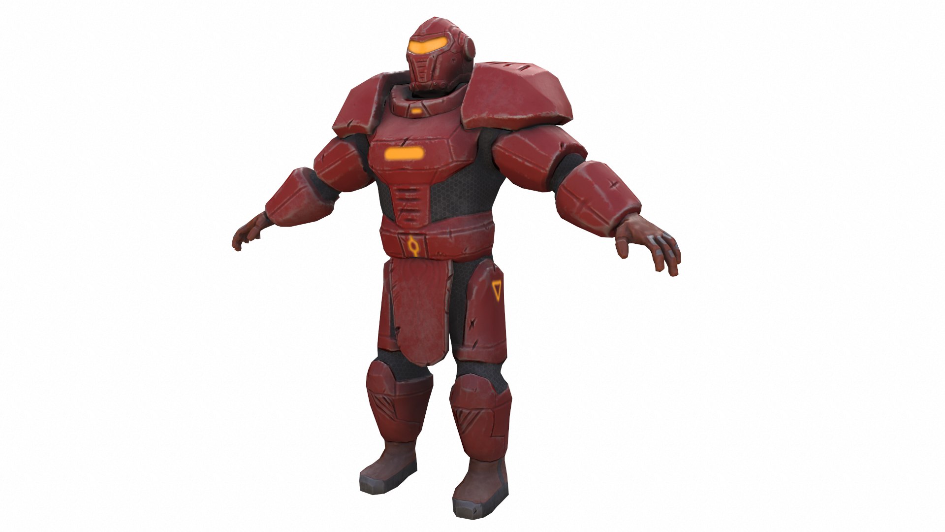 Futuristic Hitman Hunter Assassin Cyborg Killer Sci-fi Low-poly Model ...