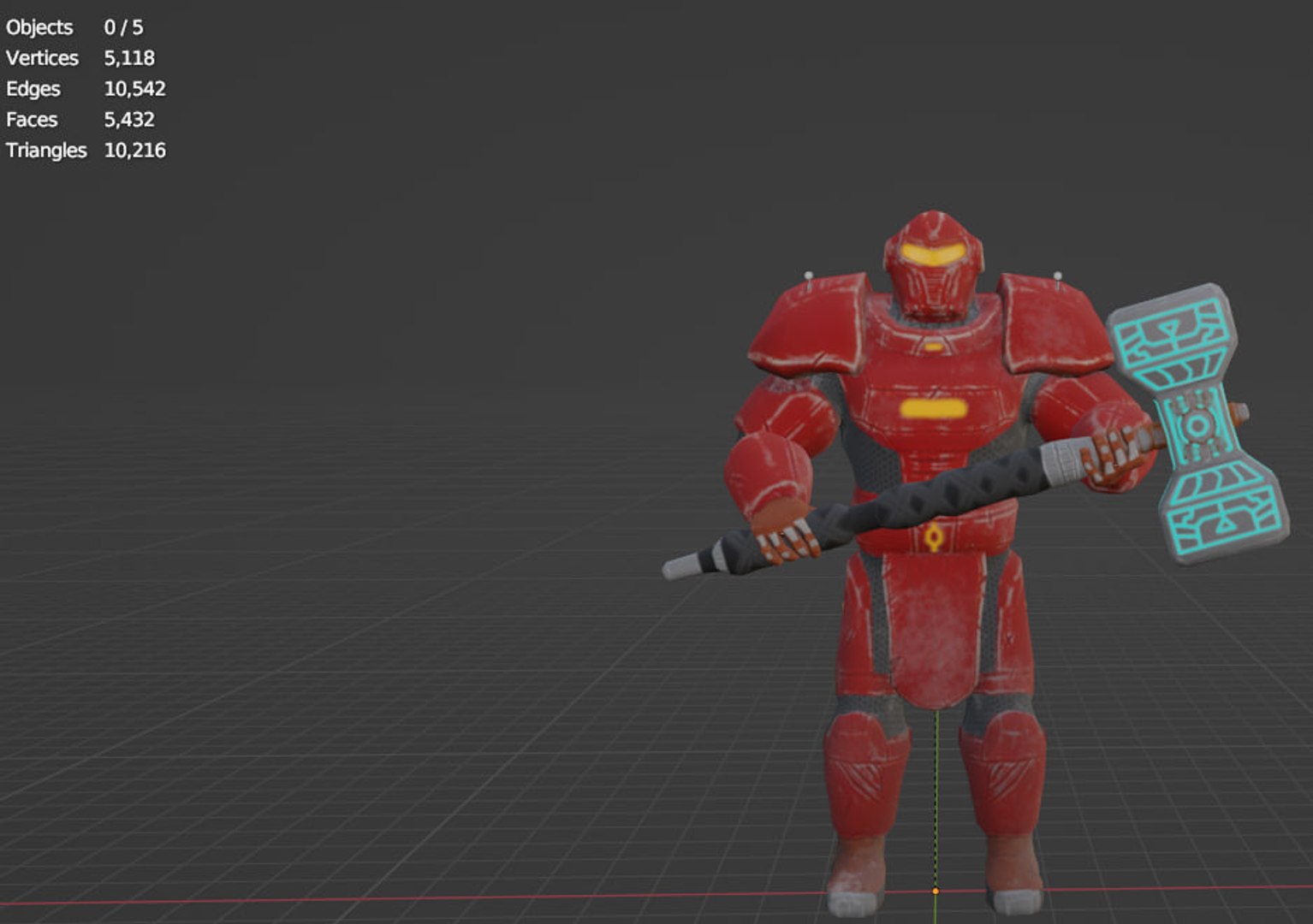 Futuristic Hitman Hunter Assassin Cyborg Killer Sci-fi Low-poly Model ...