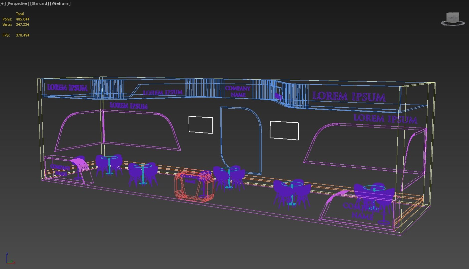 Booth Exhibit Stand 3D Model - TurboSquid 1684562