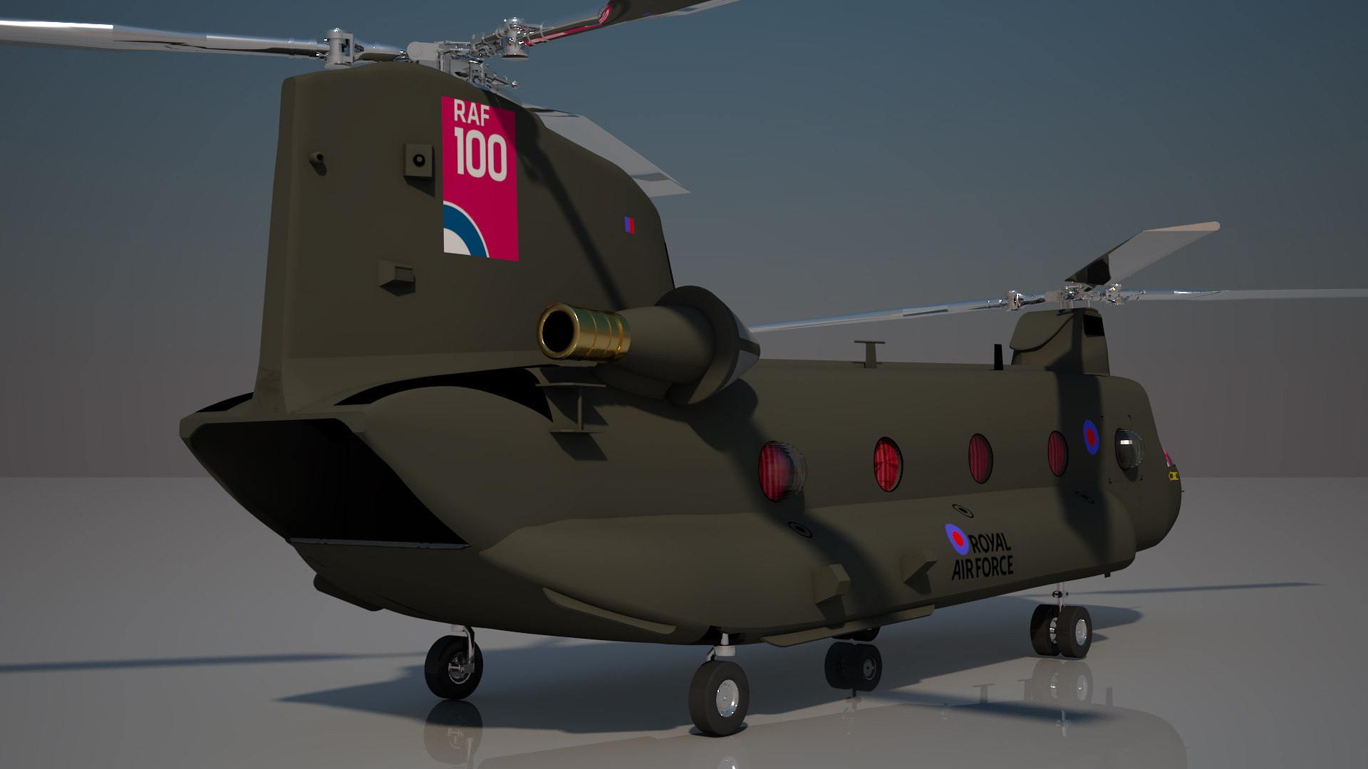 Royal Air Force Chinook 3D Model - TurboSquid 1449396