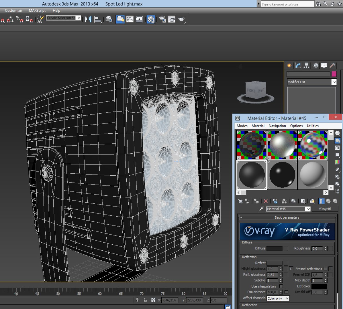 3d Model Spot Led Light