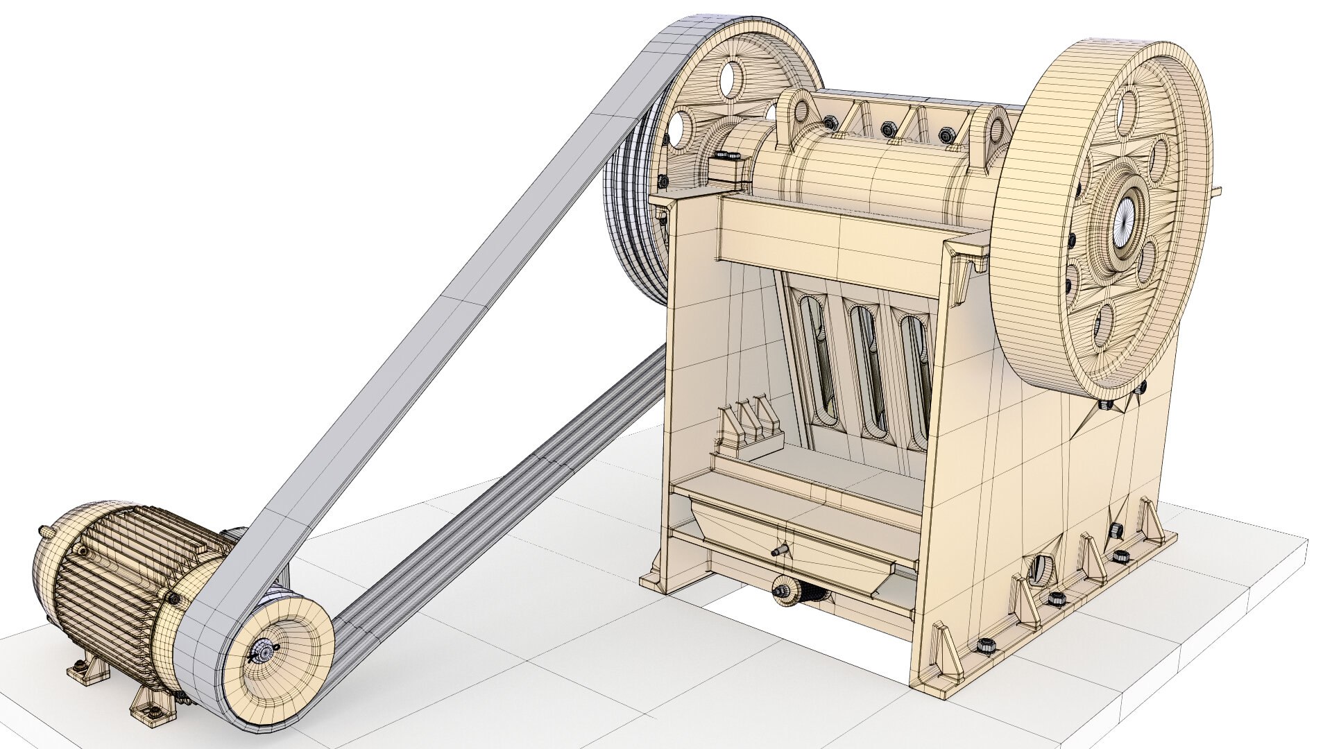 Stone Rock Hammer Mill 3D Model 1 3D Model - TurboSquid 1804134