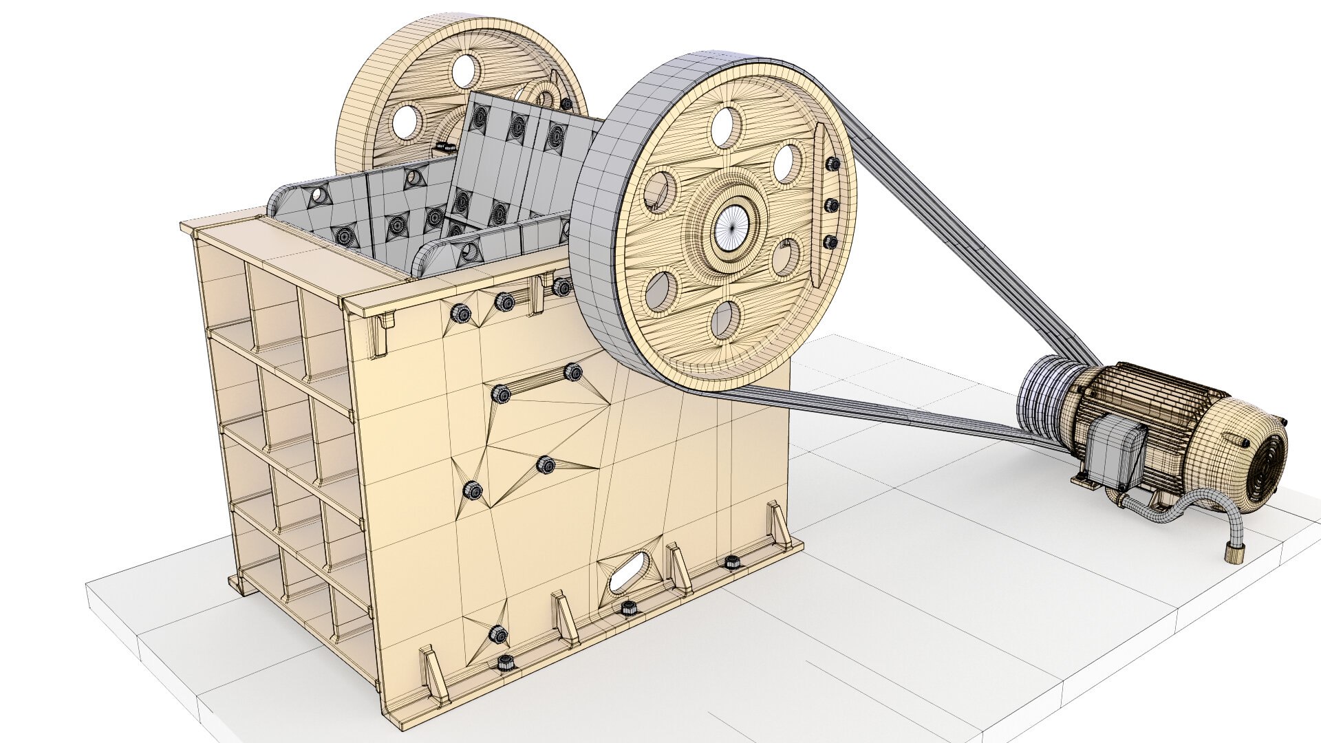 Stone Rock Hammer Mill 3D Model 1 3D Model - TurboSquid 1804134