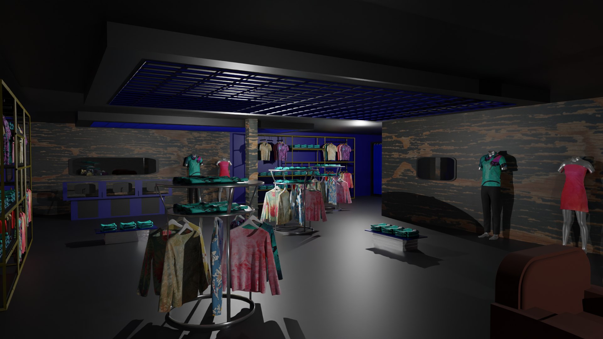 Clothing Store Interior 3D Model - TurboSquid 2157378
