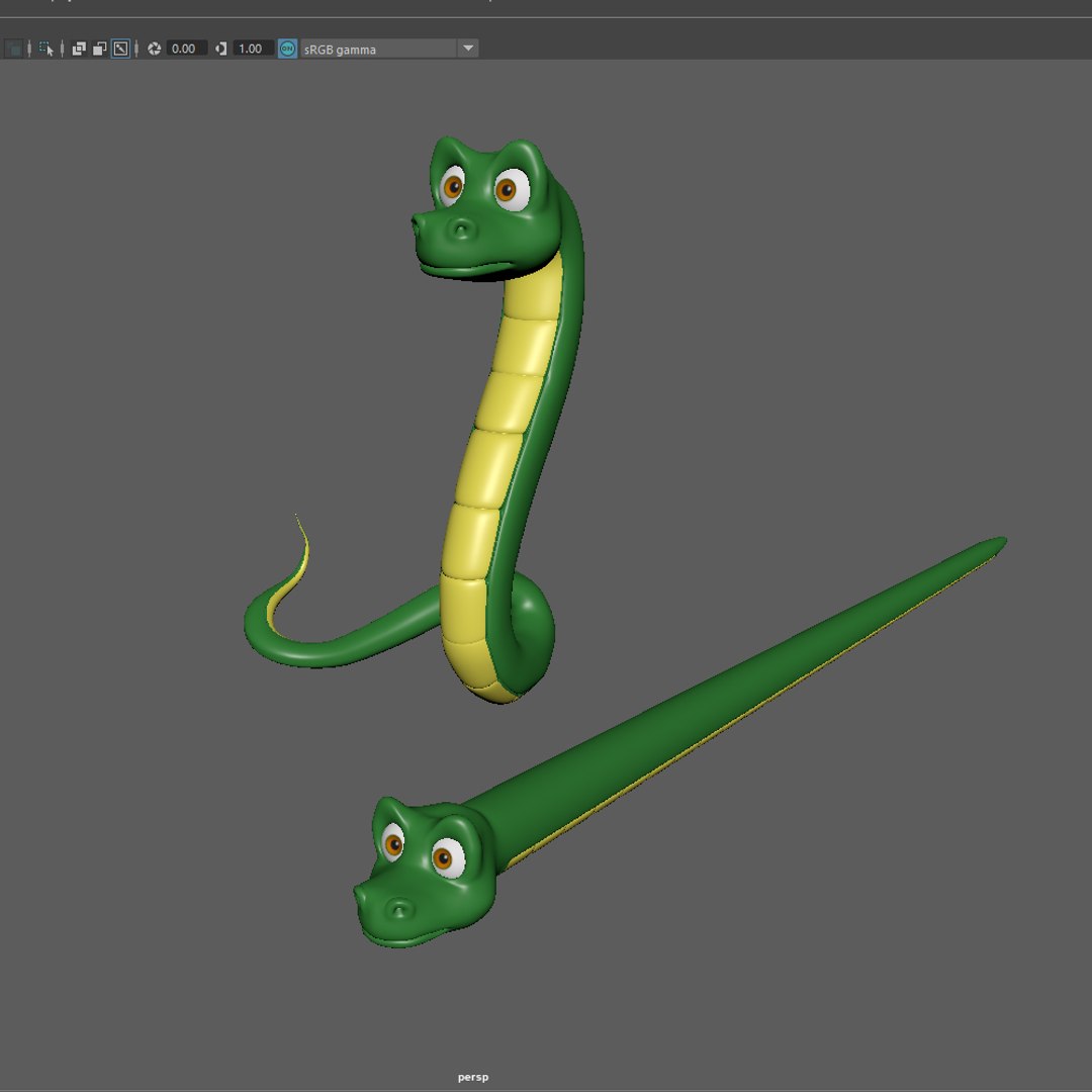 3D Snake Cartoon - TurboSquid 1631196
