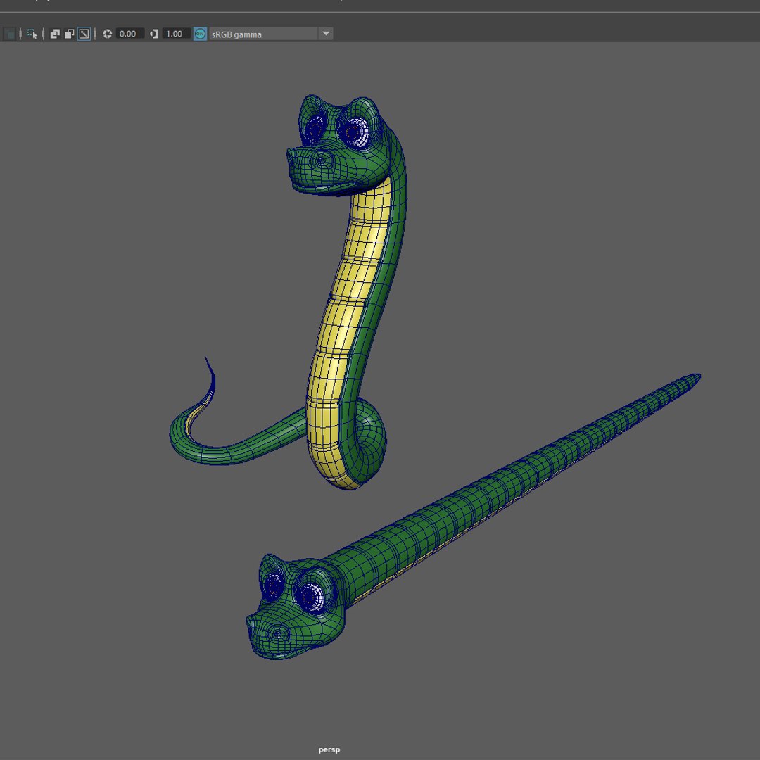 3D Snake Cartoon - TurboSquid 1631196