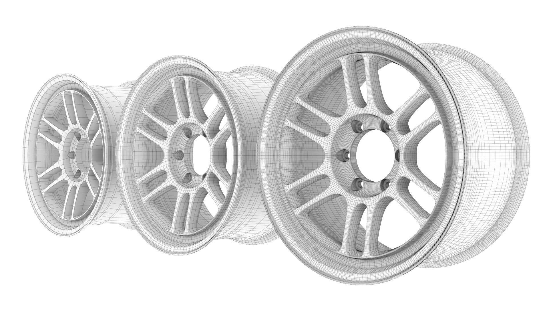 3D Model Enkei RPT1 Wheel Rim - TurboSquid 1814750