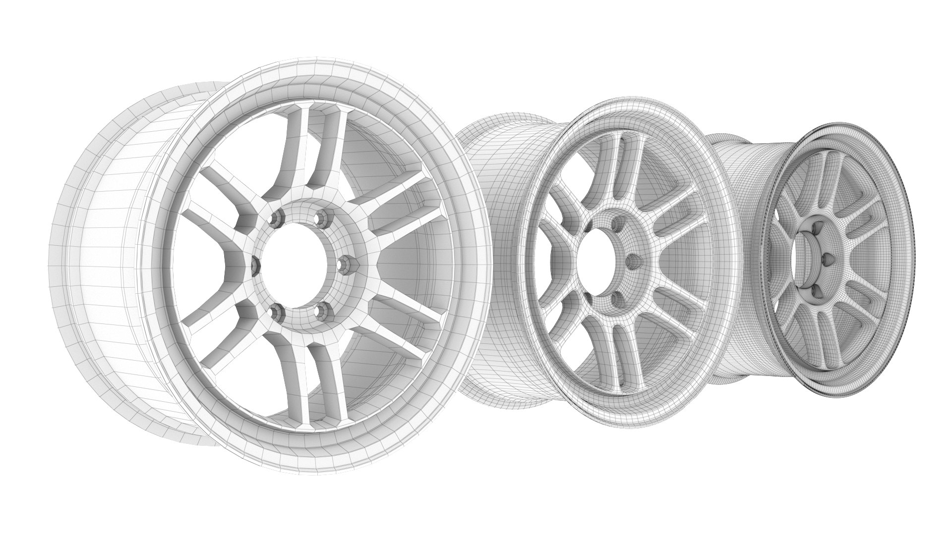 3D Model Enkei RPT1 Wheel Rim - TurboSquid 1814750