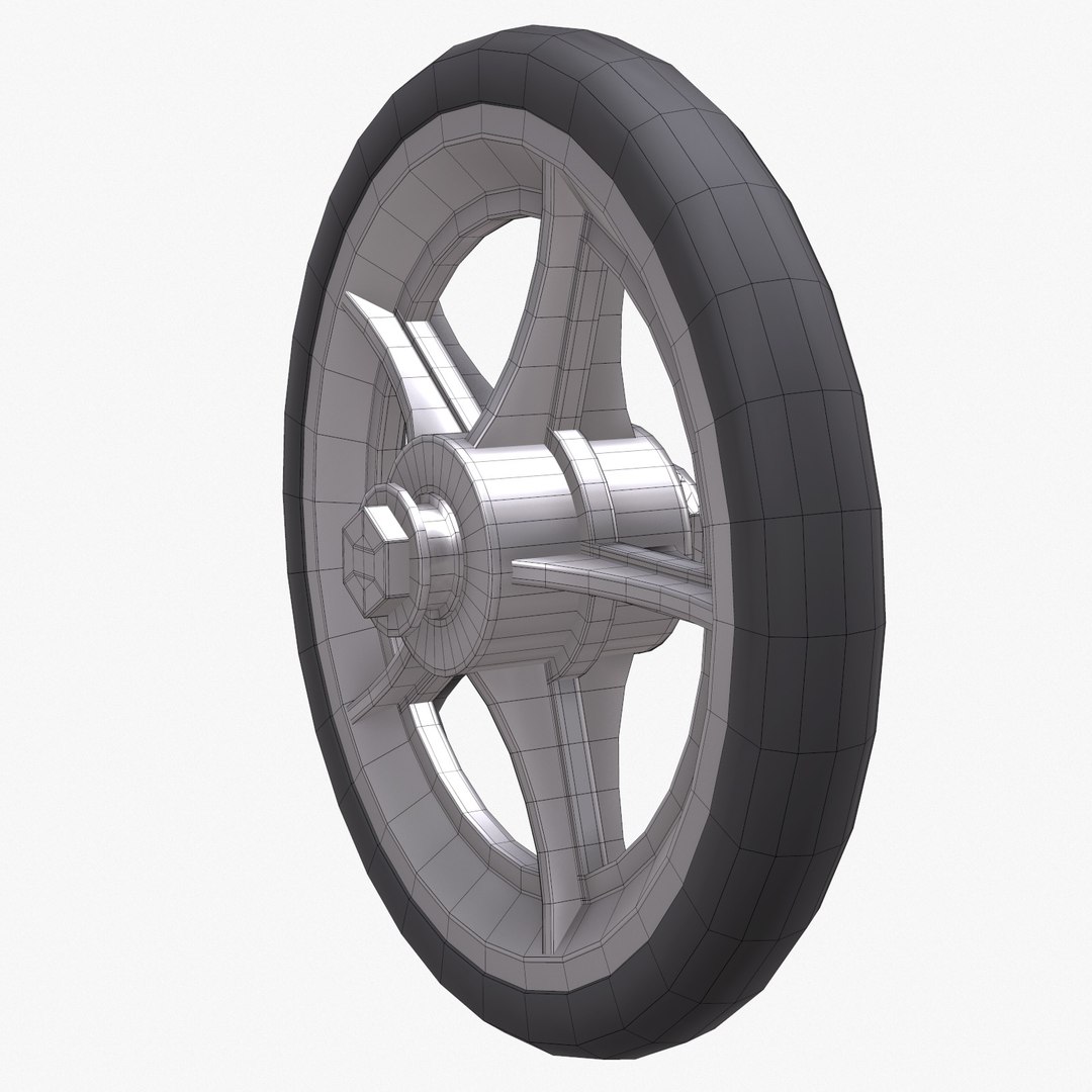 3d Model Chair Small Wheel