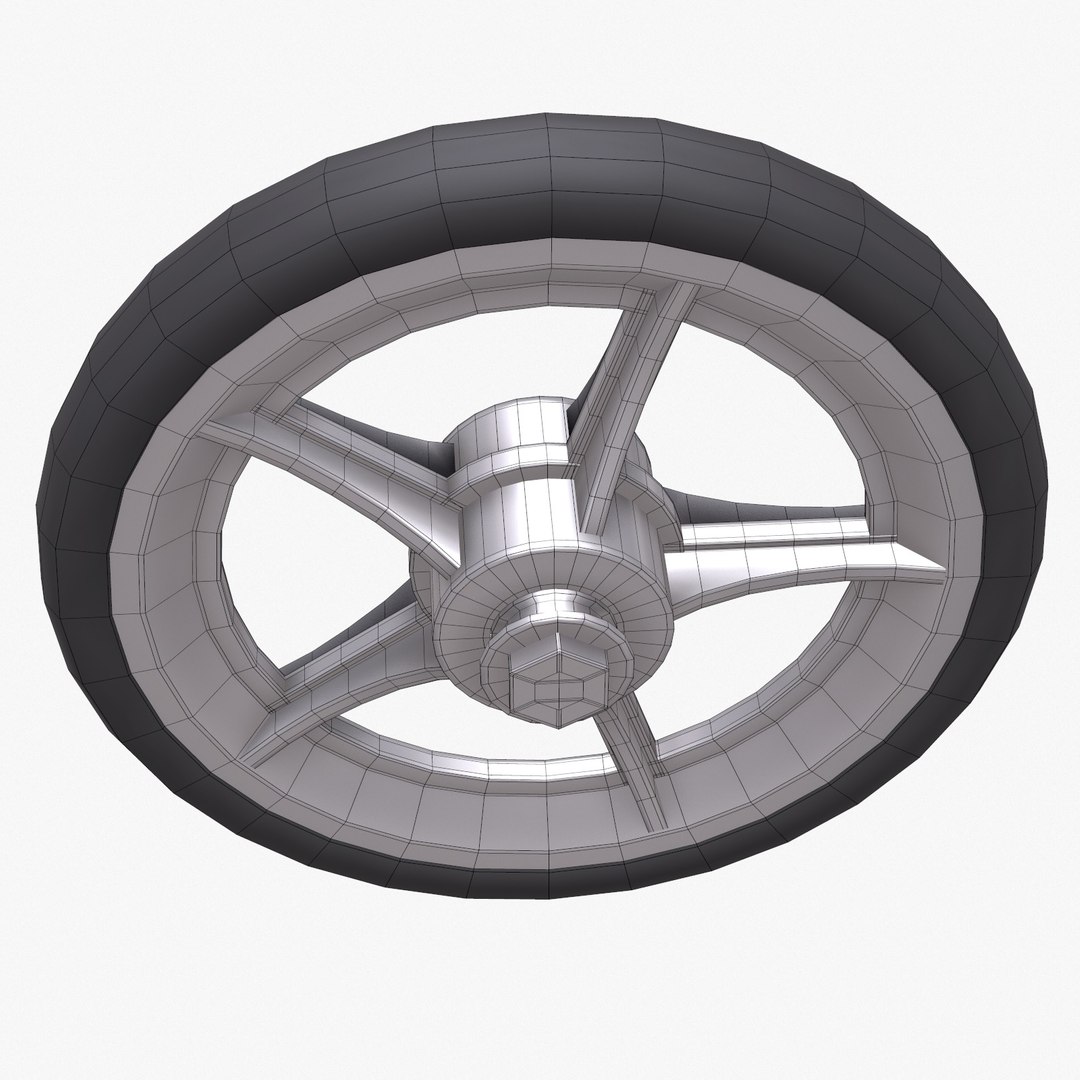 3d Model Chair Small Wheel