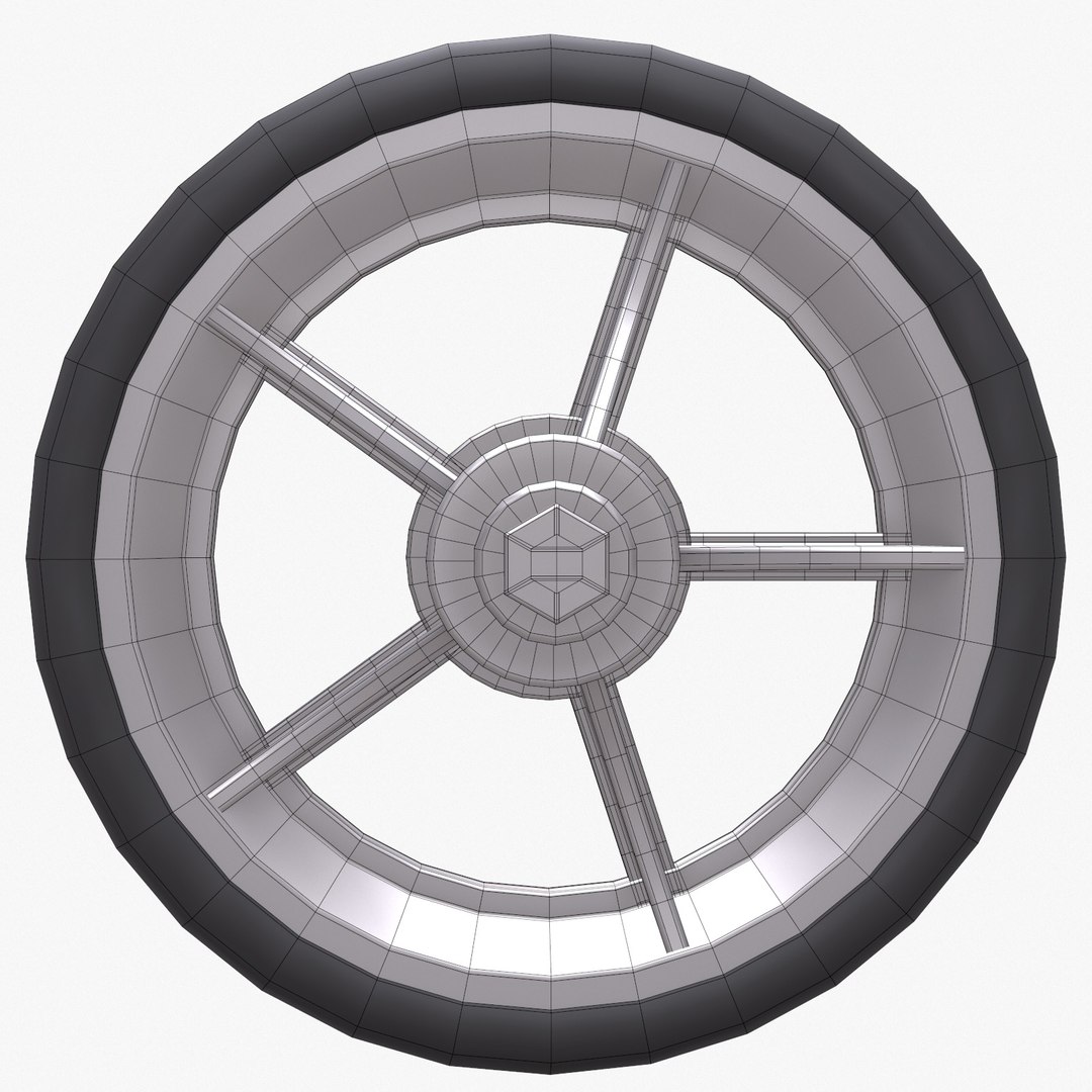 3d Model Chair Small Wheel