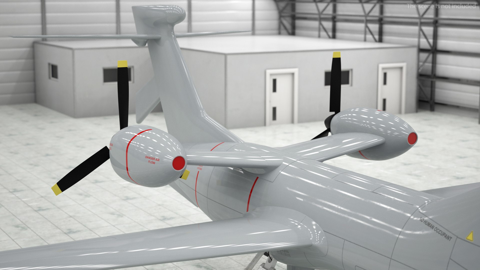 BAe Systems Mantis Unmanned Aircraft Rigged For Cinema 4D 3D Model ...