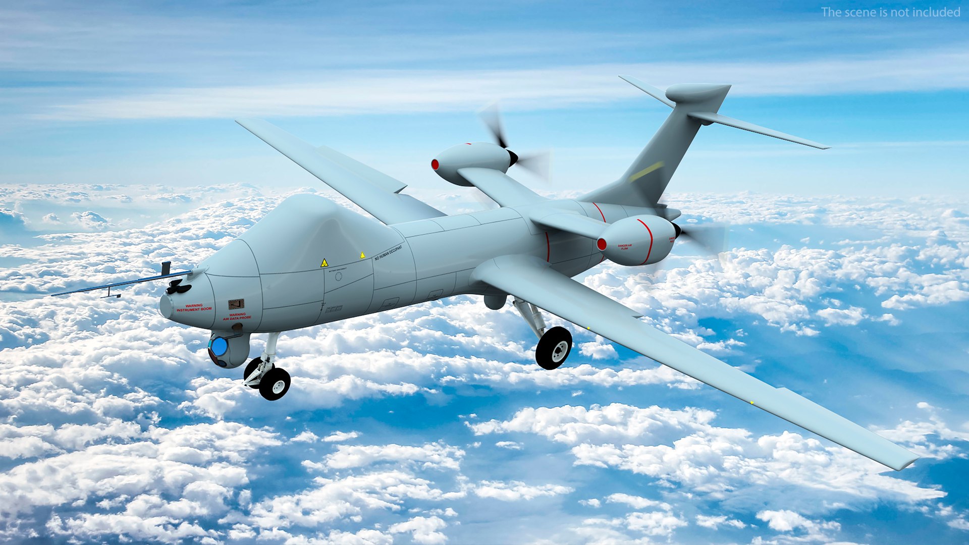 BAe Systems Mantis Unmanned Aircraft Rigged For Cinema 4D 3D Model - TurboSquid 2341259