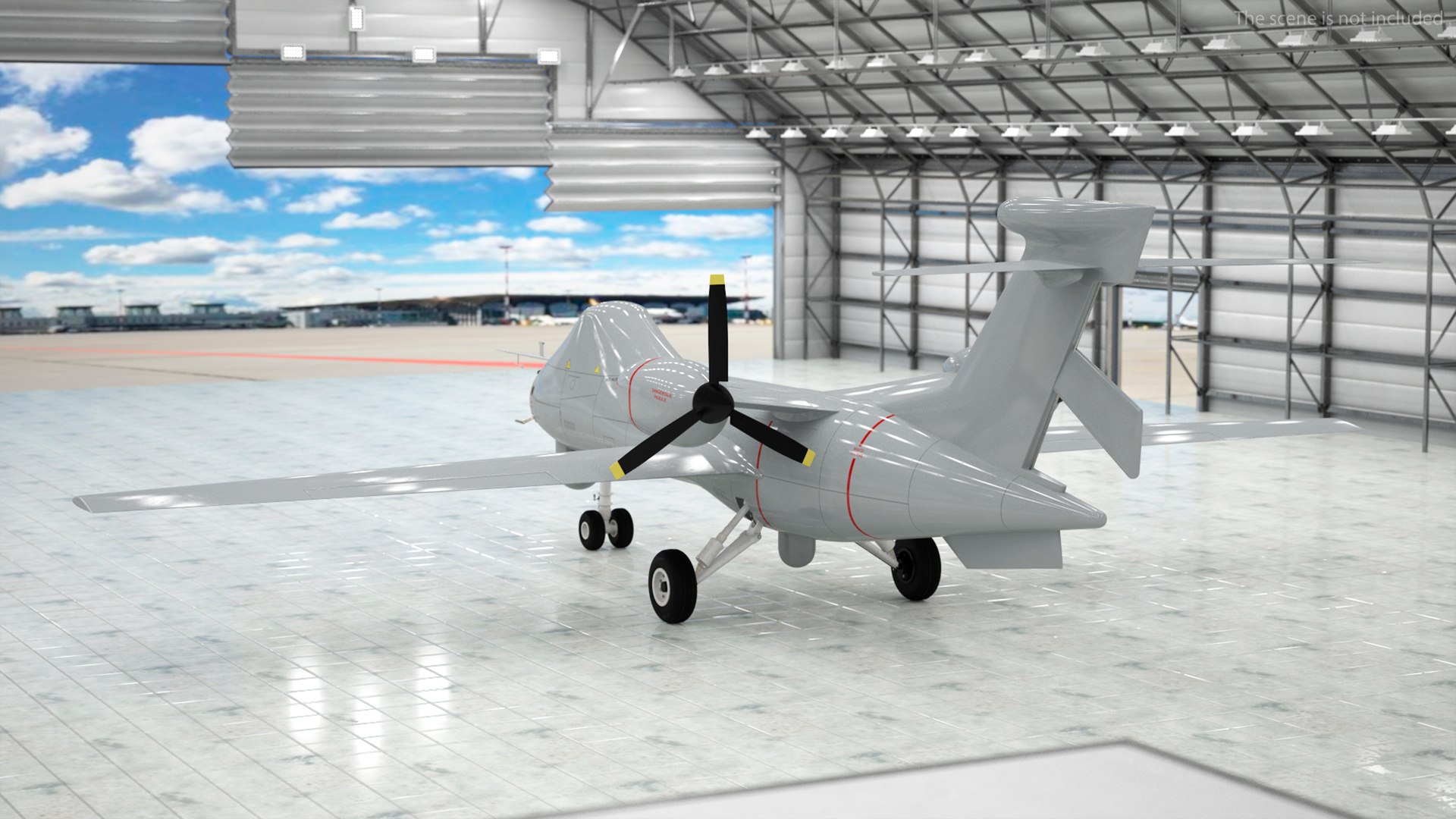 BAe Systems Mantis Unmanned Aircraft Rigged For Cinema 4D 3D Model - TurboSquid 2341259