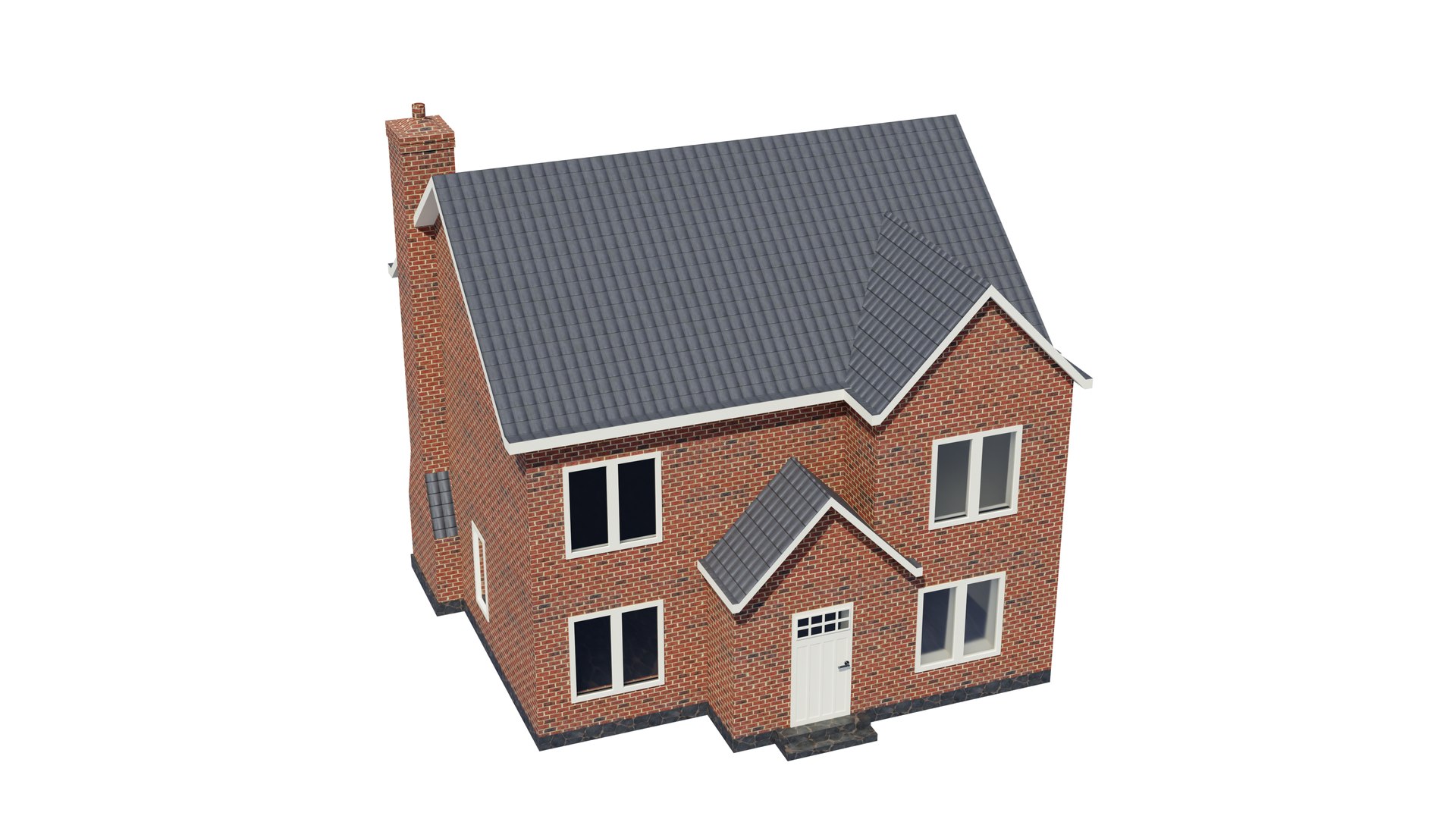 3D British House Design 006 Model - TurboSquid 2123526