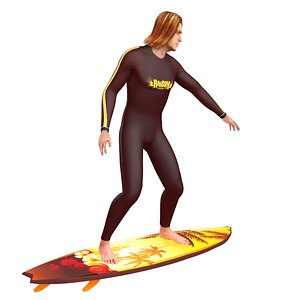 3D Surfer Models | TurboSquid
