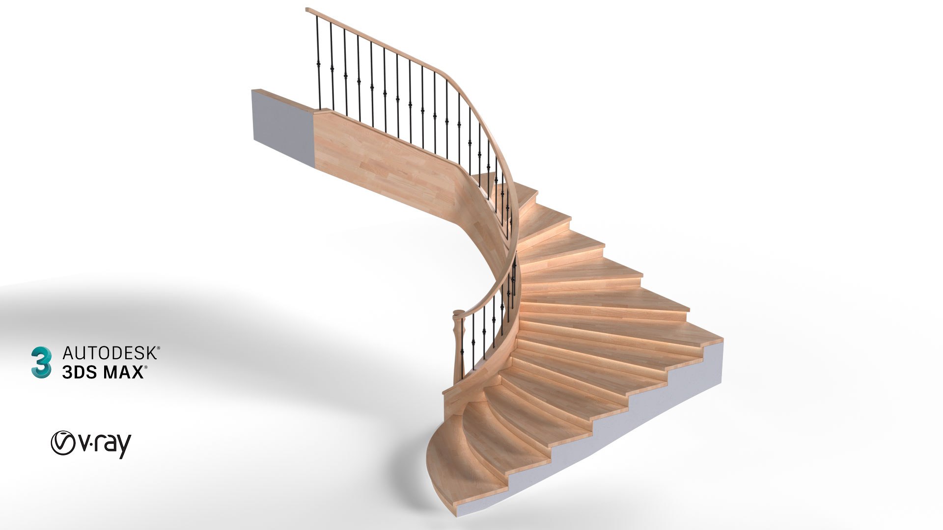 Stairs 3D Model - TurboSquid 2159973