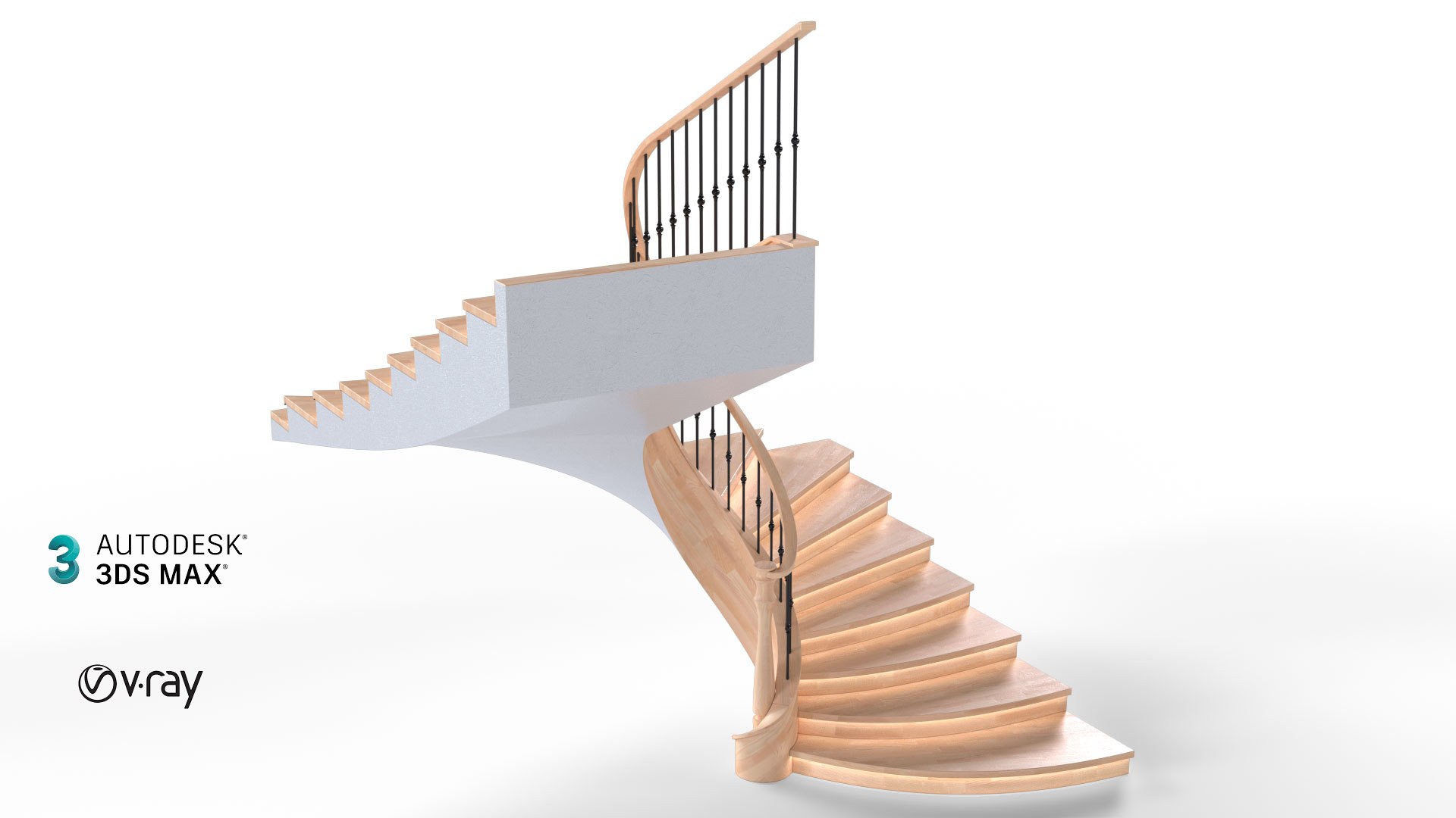 Stairs 3D Model - TurboSquid 2159973