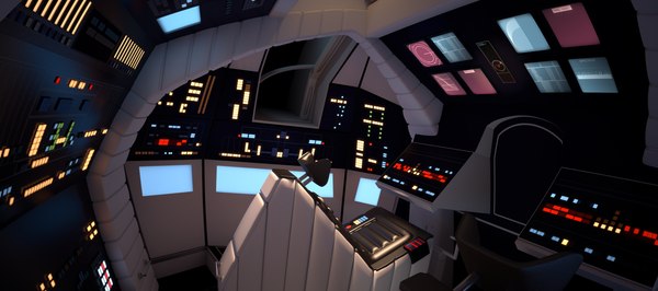 3D cockpit 2001: space odyssey model - TurboSquid 1326260