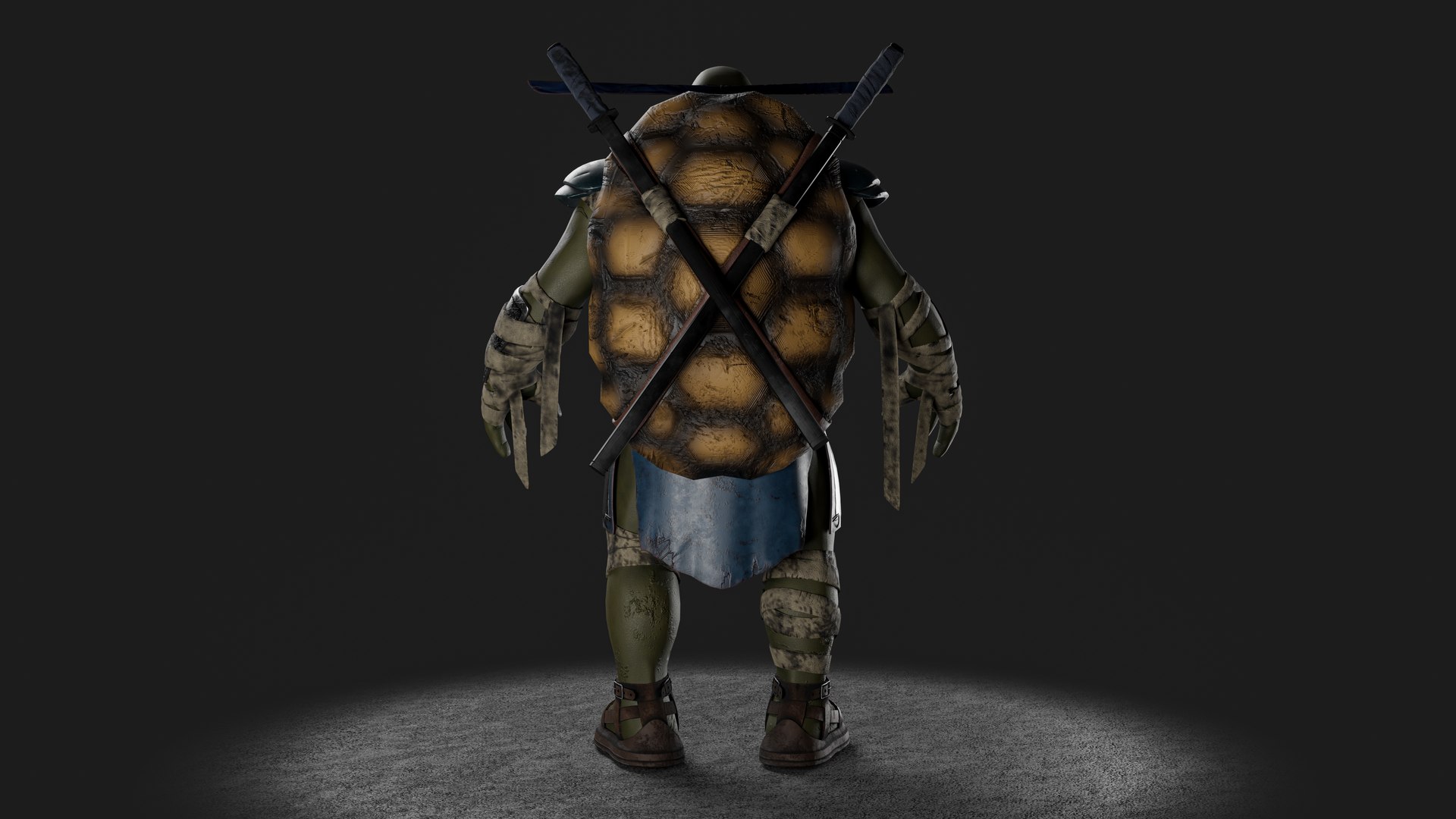 3D TMNT Leonardo Game Ready Model - TurboSquid 1730180