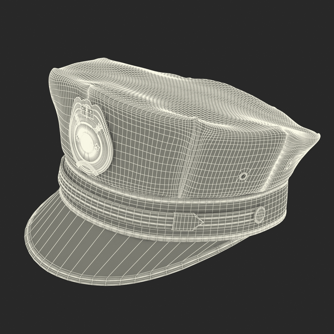 City Police Hat 3d Max